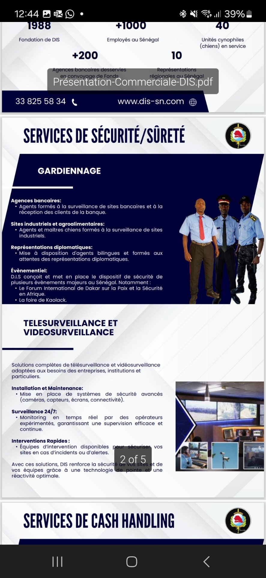 DIS - Entreprise de Sécurité N°1 à Dakar | Gardiennage et Sécurité au ...
